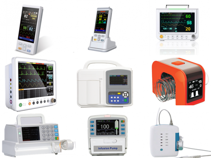 Pertolongan Pertama SPO2 NIBP ECG Monitor Pasien Multi Parameter Dengan ...